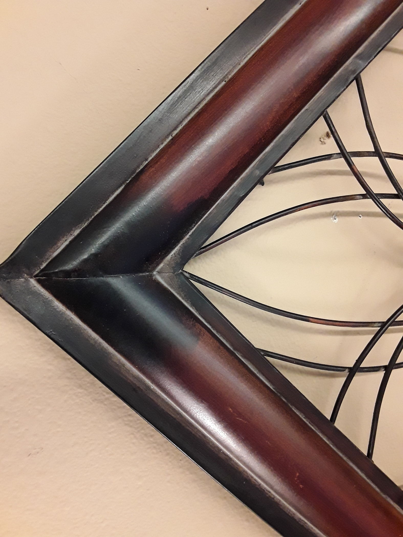 WROUGHT IRON FRAMED MIRROR Delmarva Furniture Consignment wrought-iron-framed-mirror-delmarva-furniture-consignment
